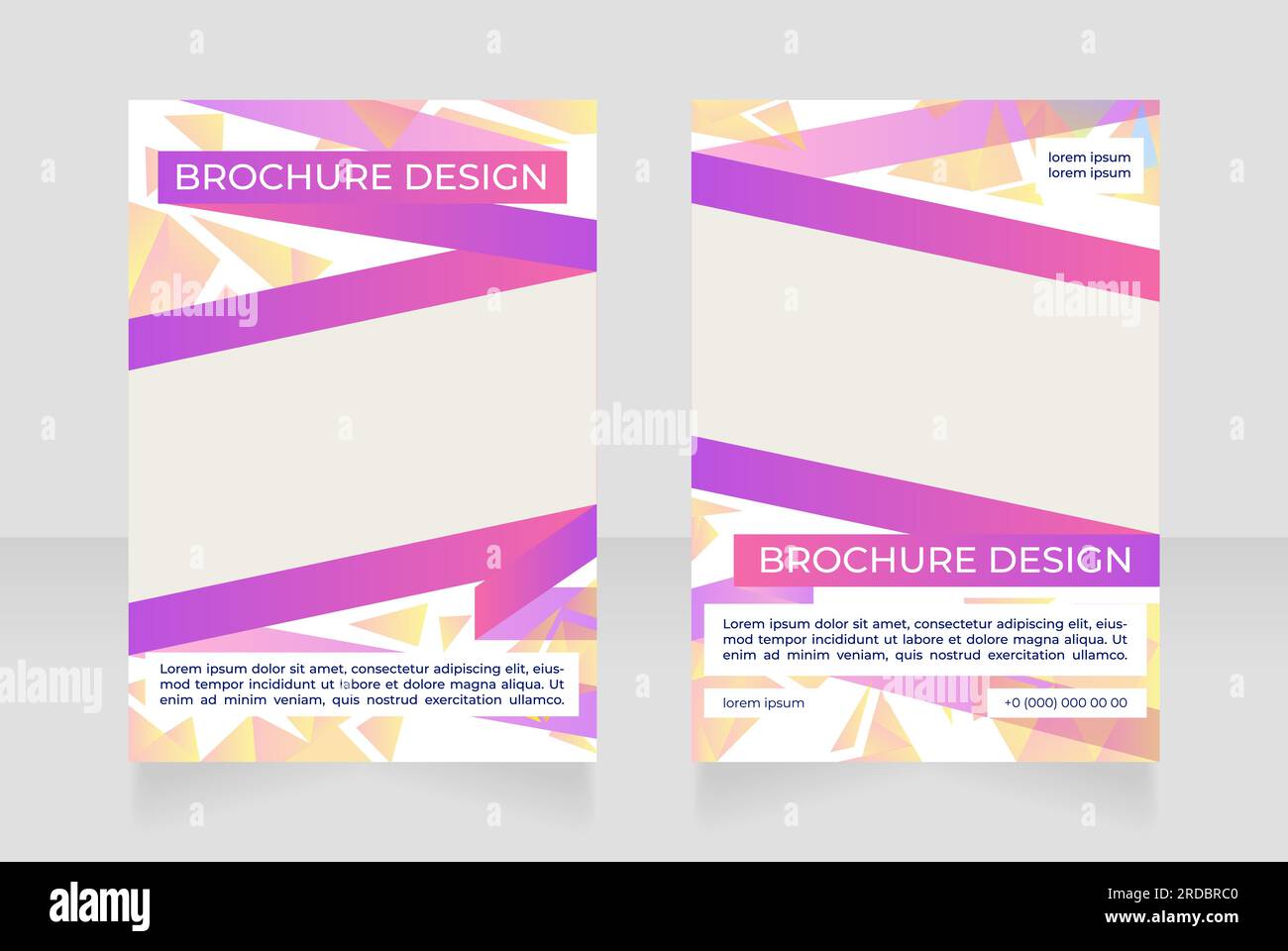 Urban redevelopment program blank brochure design Stock Vector Image ...