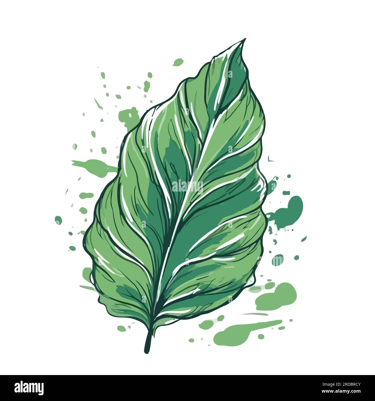 Leaf image. Logo design of leaf. Ecology concept. Vector illustration ...