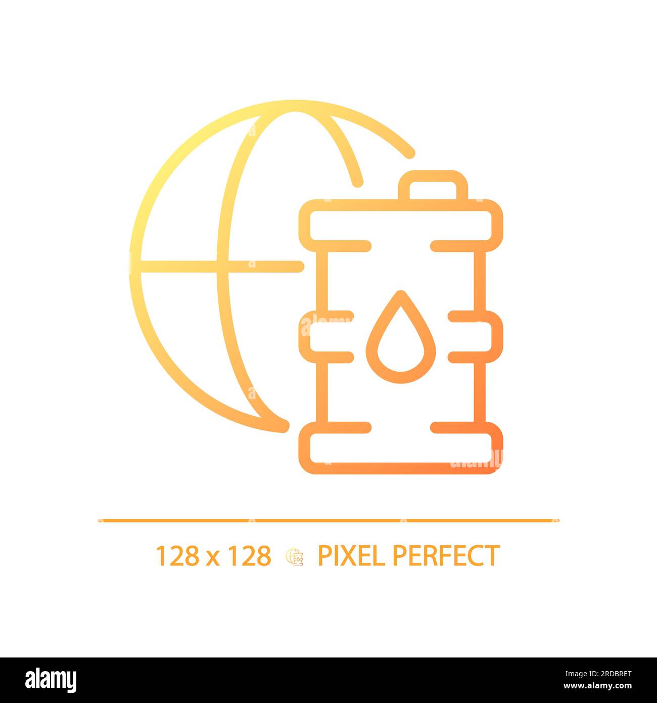 Global oil consumption gradient linear vector icon Stock Vector Image & Art - Alamy