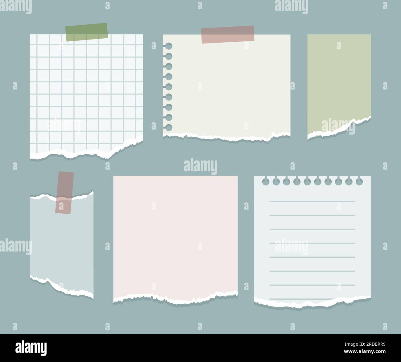 Ripped edges notepad Stock Vector Images - Alamy