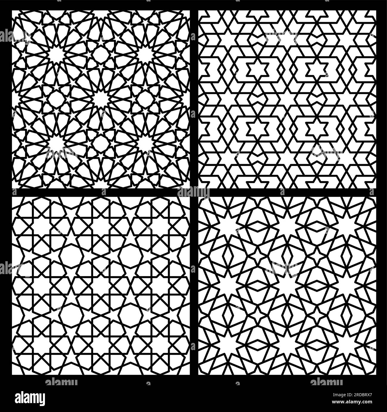 Mashrabiya arabesque arabic window islamic pattern. Vector seamless ...