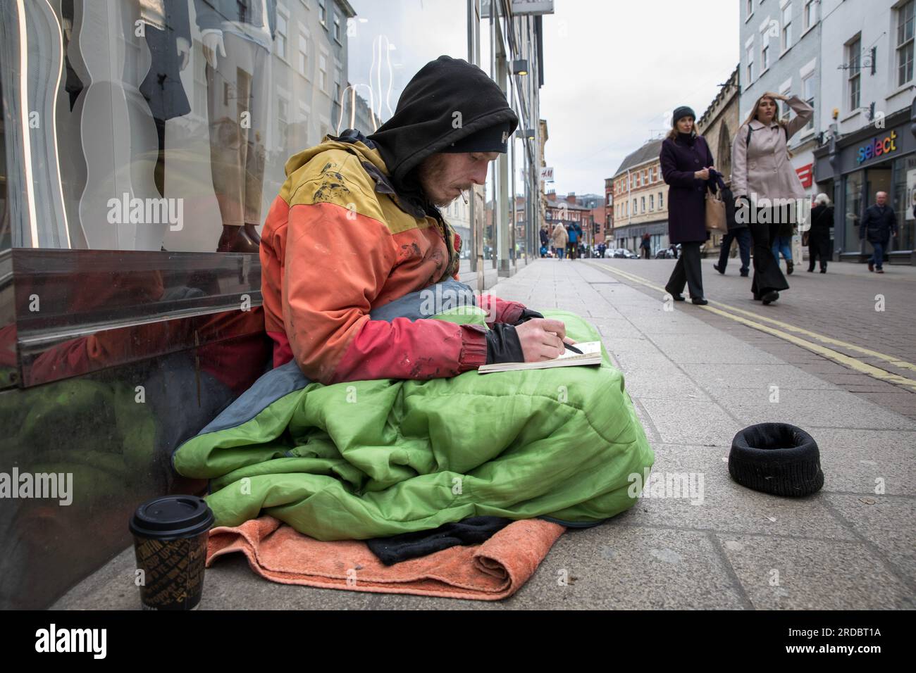 Jamie a rough sleeper in york. Homeless on the streets of York ...