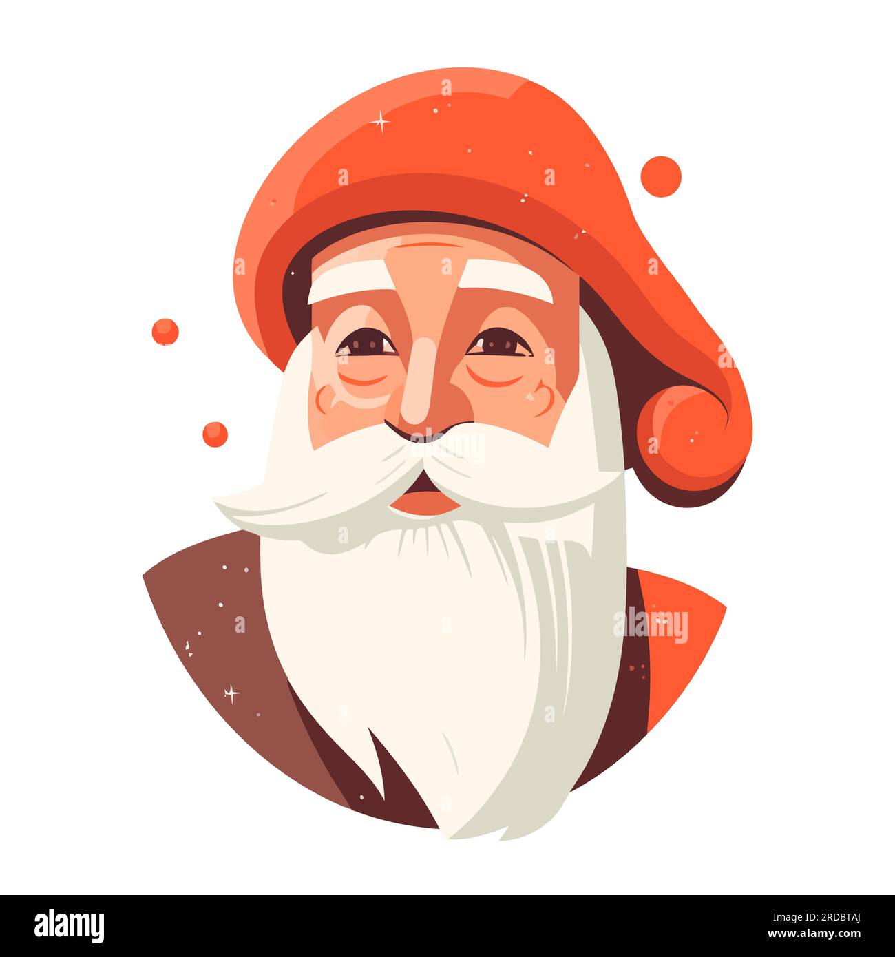 Santa Claus logo design. Abstract drawing Santa Claus. Cute vector ...