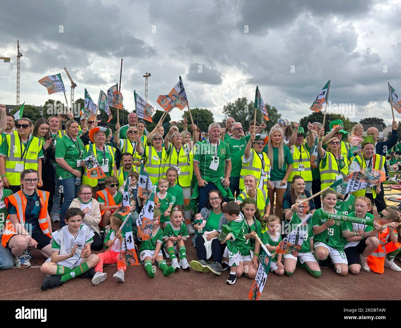 Family and friends of 18-year-old forward Abbie Larkin attend a ...