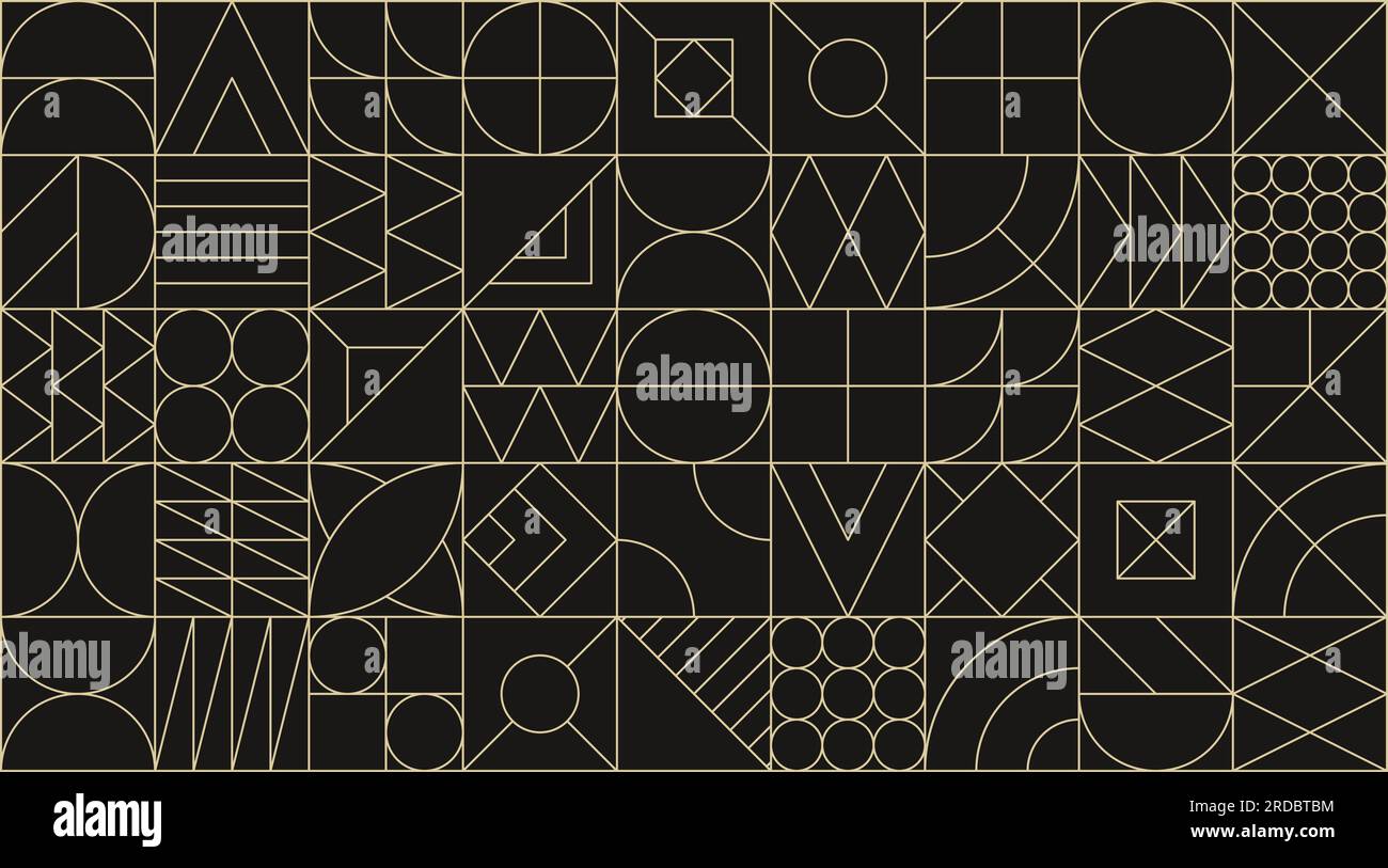 Gold black luxury abstract geometry invitation card Stock Vector Image ...