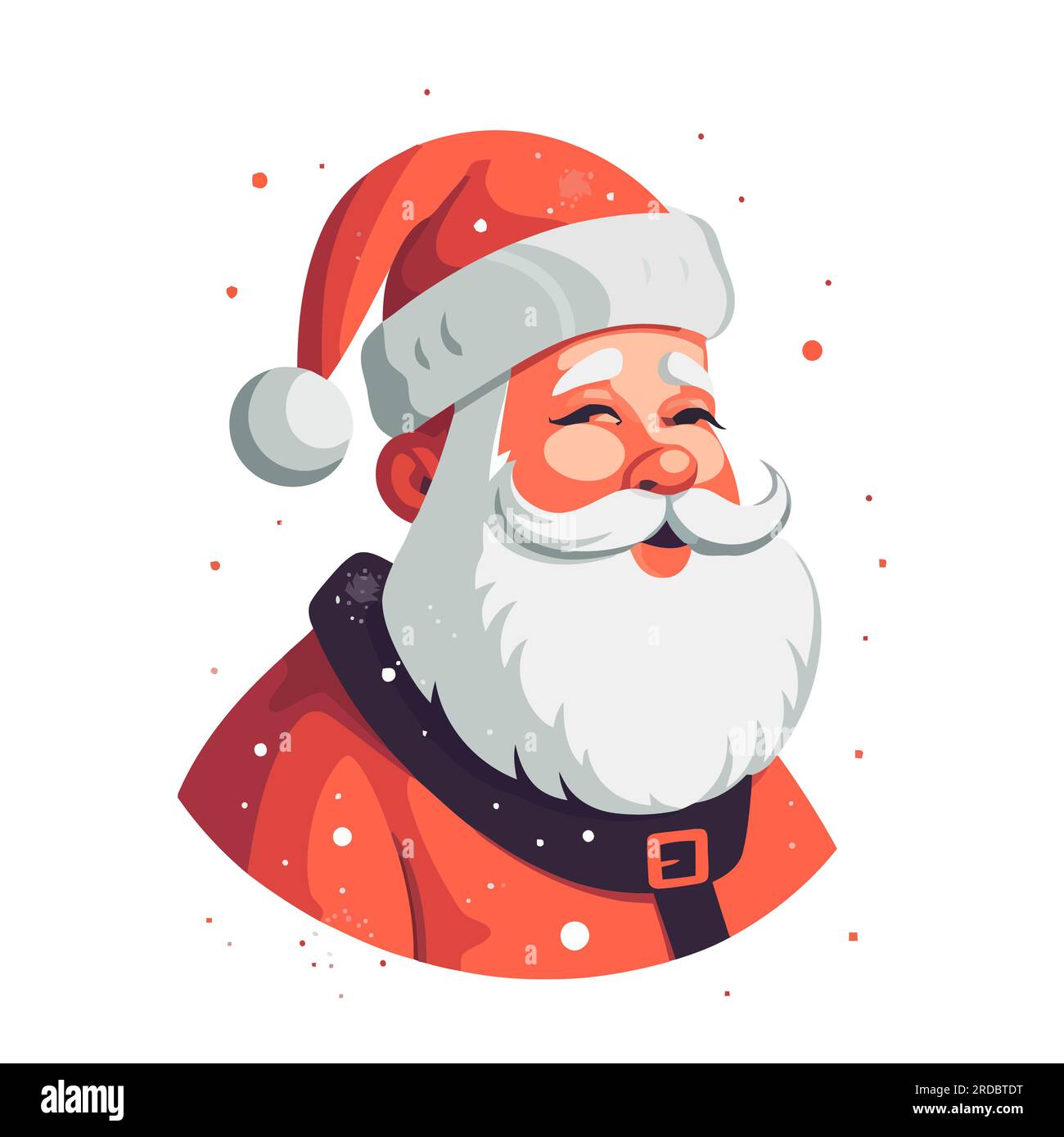 Santa Claus logo design. Abstract drawing Santa Claus. Cute vector ...