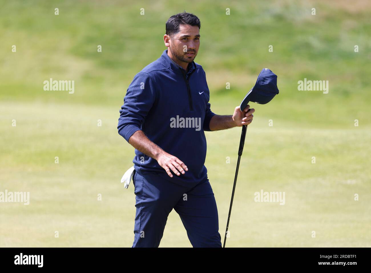 Australia's Jason Day acknowledges the crowd on the 18th during day one ...