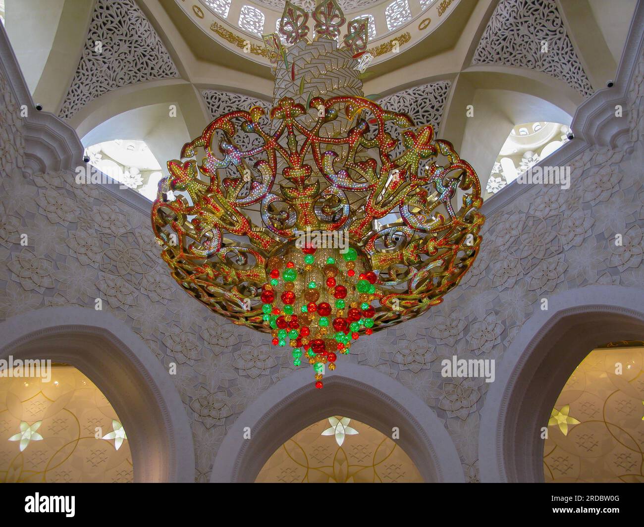 magnificent chandelier decorated with Swarovski crystals in Sheikh ...