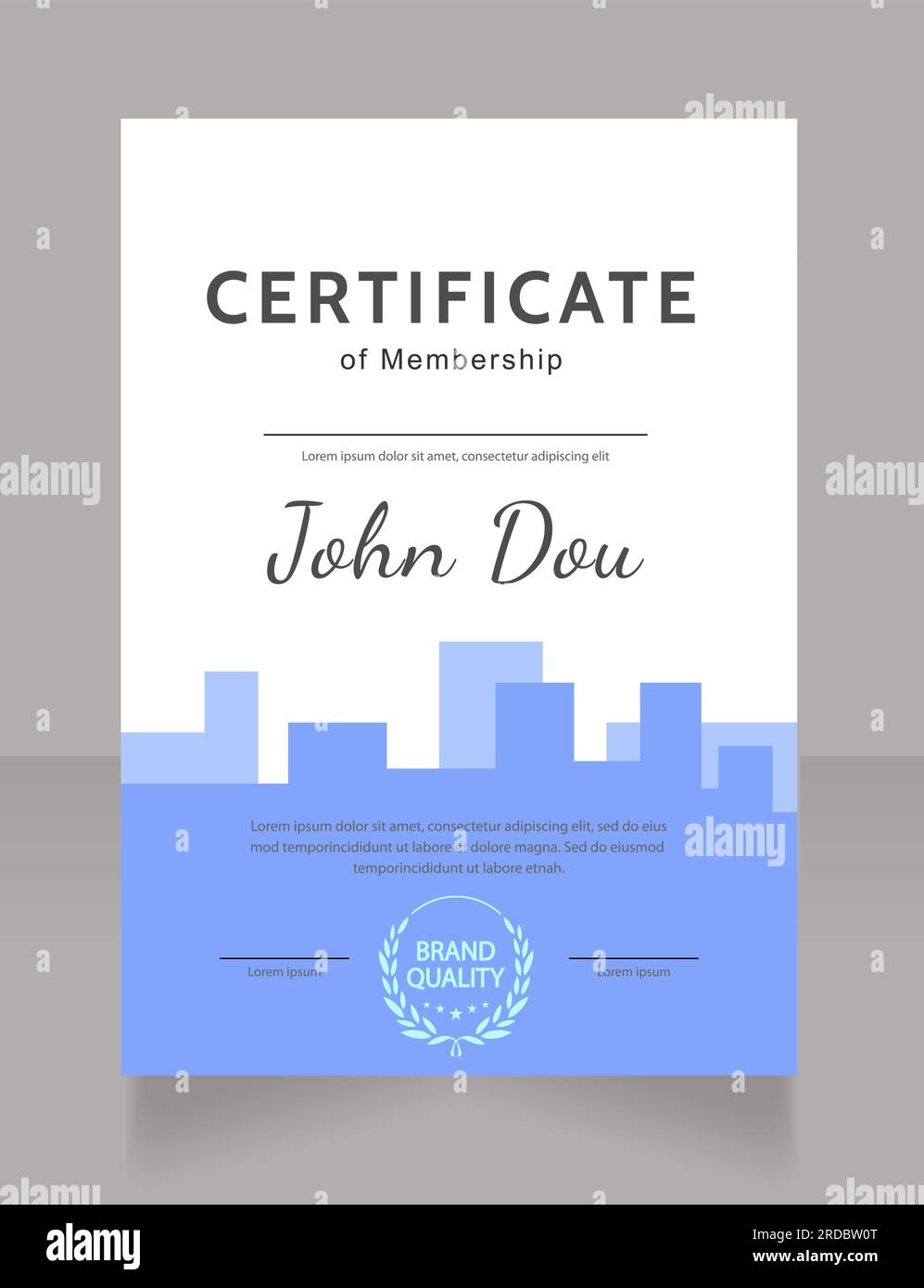 Membership certificate design template Stock Vector Image & Art - Alamy
