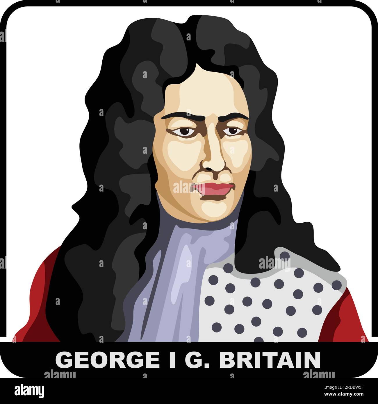 King George I of United Kingdom Stock Vector Image & Art - Alamy