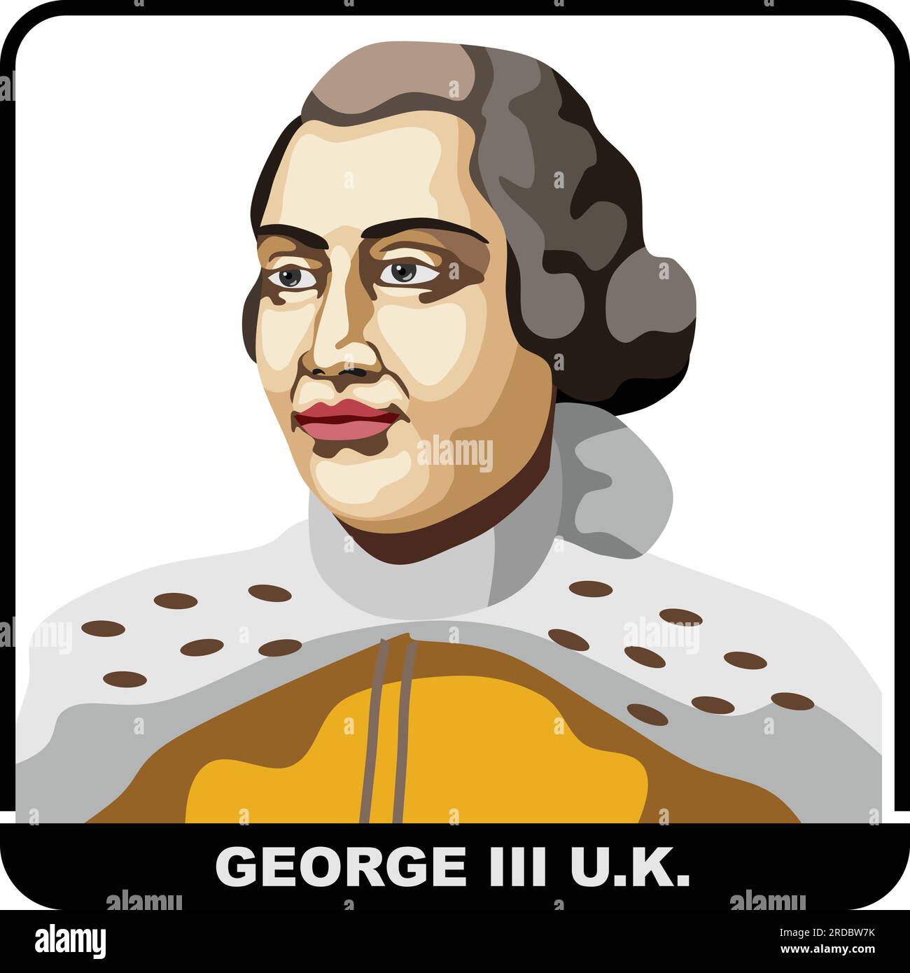 King George III of United Kingdom Stock Vector Image & Art - Alamy