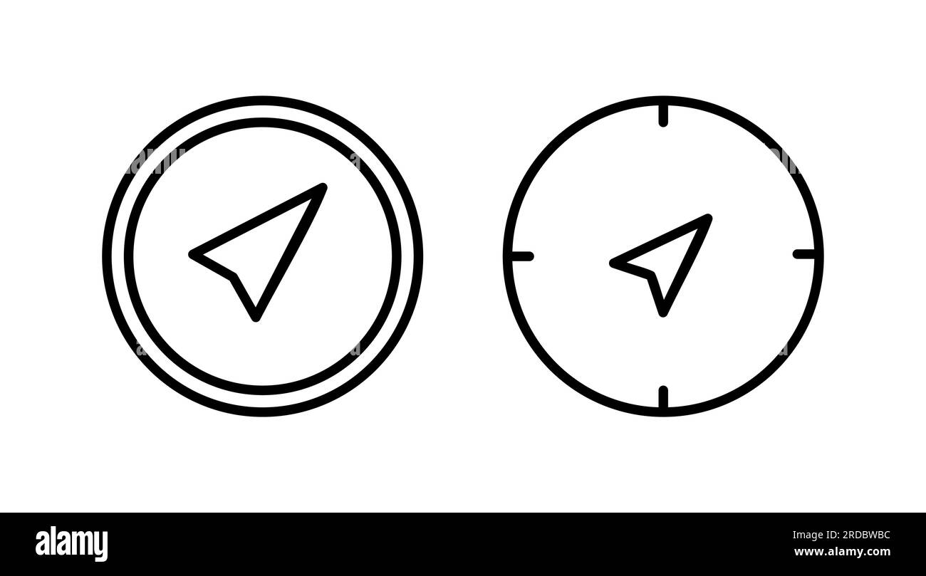 Compass icon vector. navigation icon Stock Vector Image & Art - Alamy