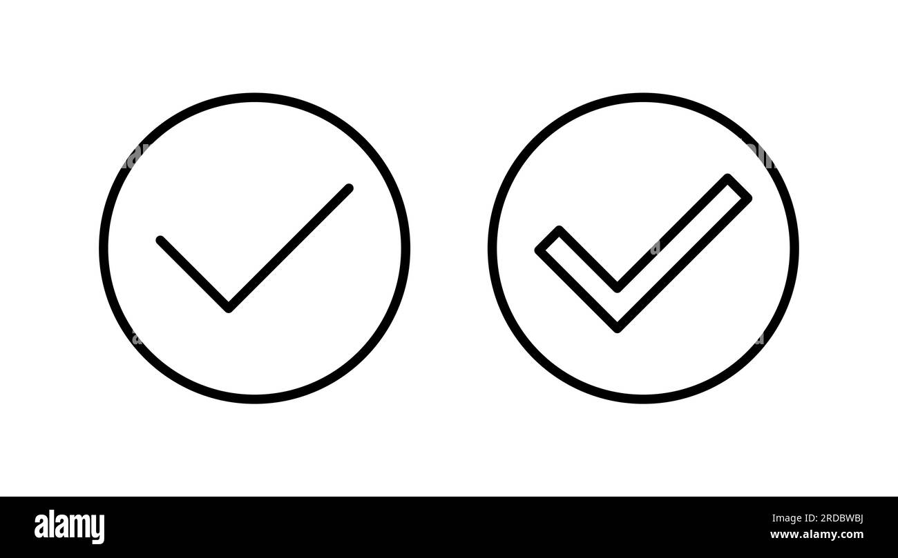 check icon vector. check mark icon. check list button icon Stock Vector Image & Art - Alamy