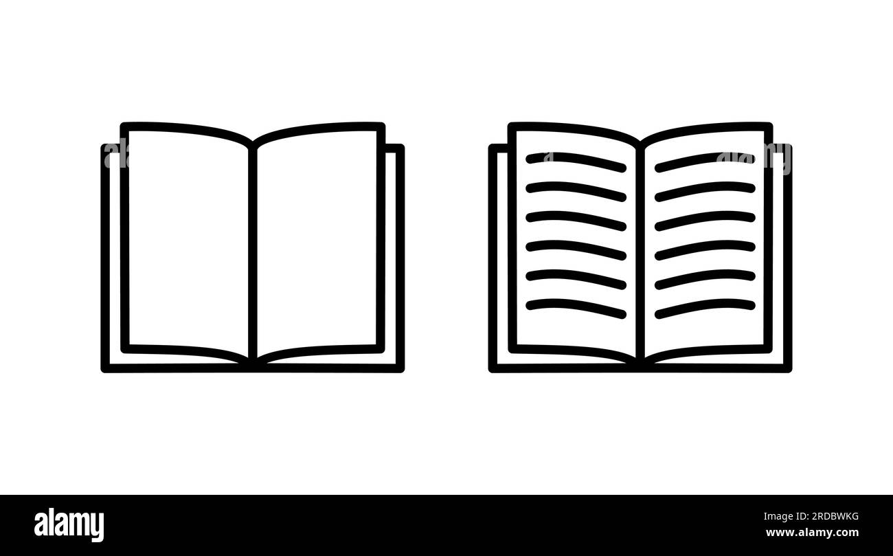 Open book Stock Vector Images - Alamy