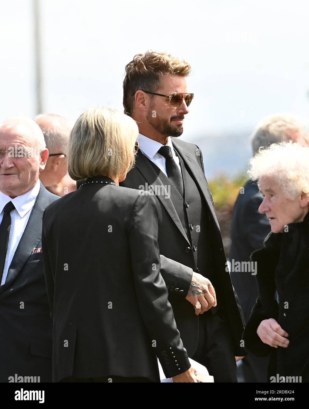 Keith Duffy outside St Patrick's Church in Louisburgh, Co Mayo, after ...