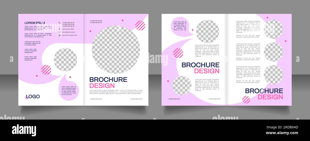 Online crafts and art courses blank brochure design Stock Vector Image ...