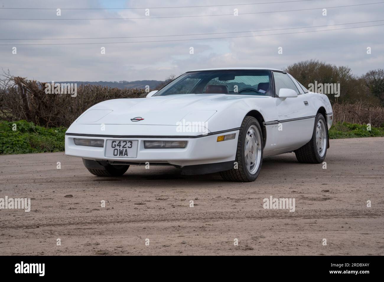 1989 C4 Corvette, American V8 sports car Stock Photo - Alamy
