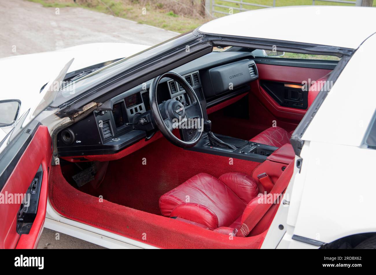 1989 C4 Corvette, American V8 sports car Stock Photo - Alamy