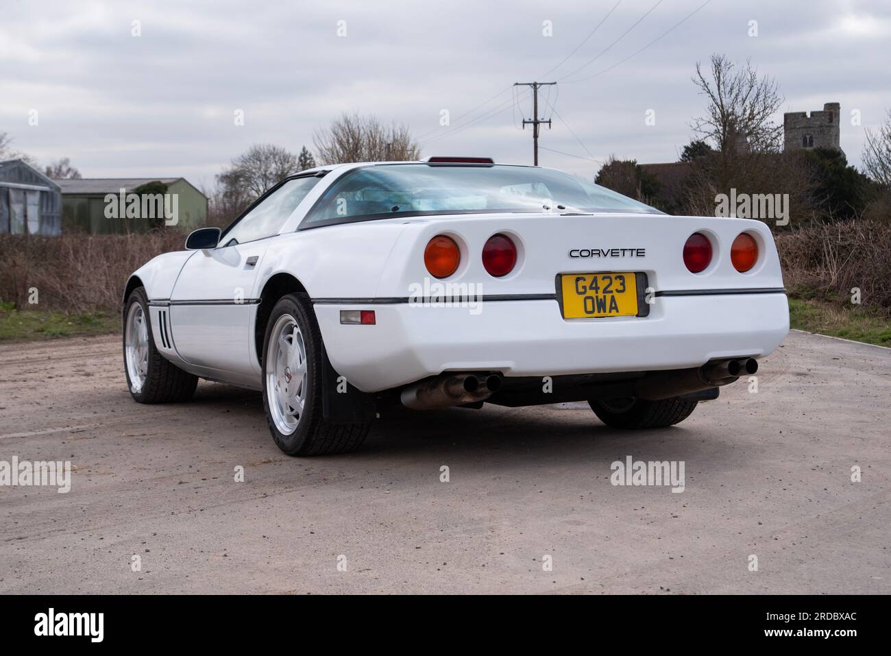 1989 C4 Corvette, American V8 sports car Stock Photo - Alamy