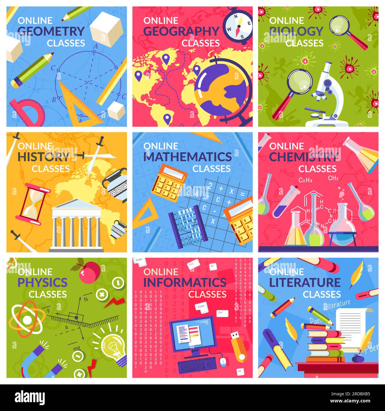 Online learning and university pandemic Stock Vector Images - Alamy