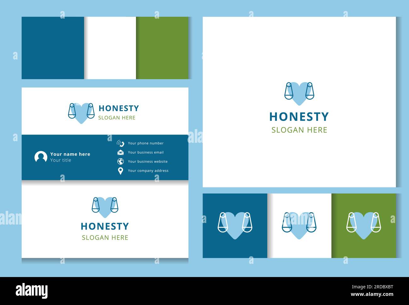 Honesty logo design with editable slogan. Branding book and business ...