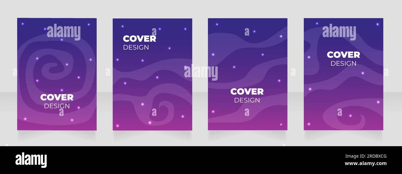 Space technology and exploration blank brochure design Stock Vector ...