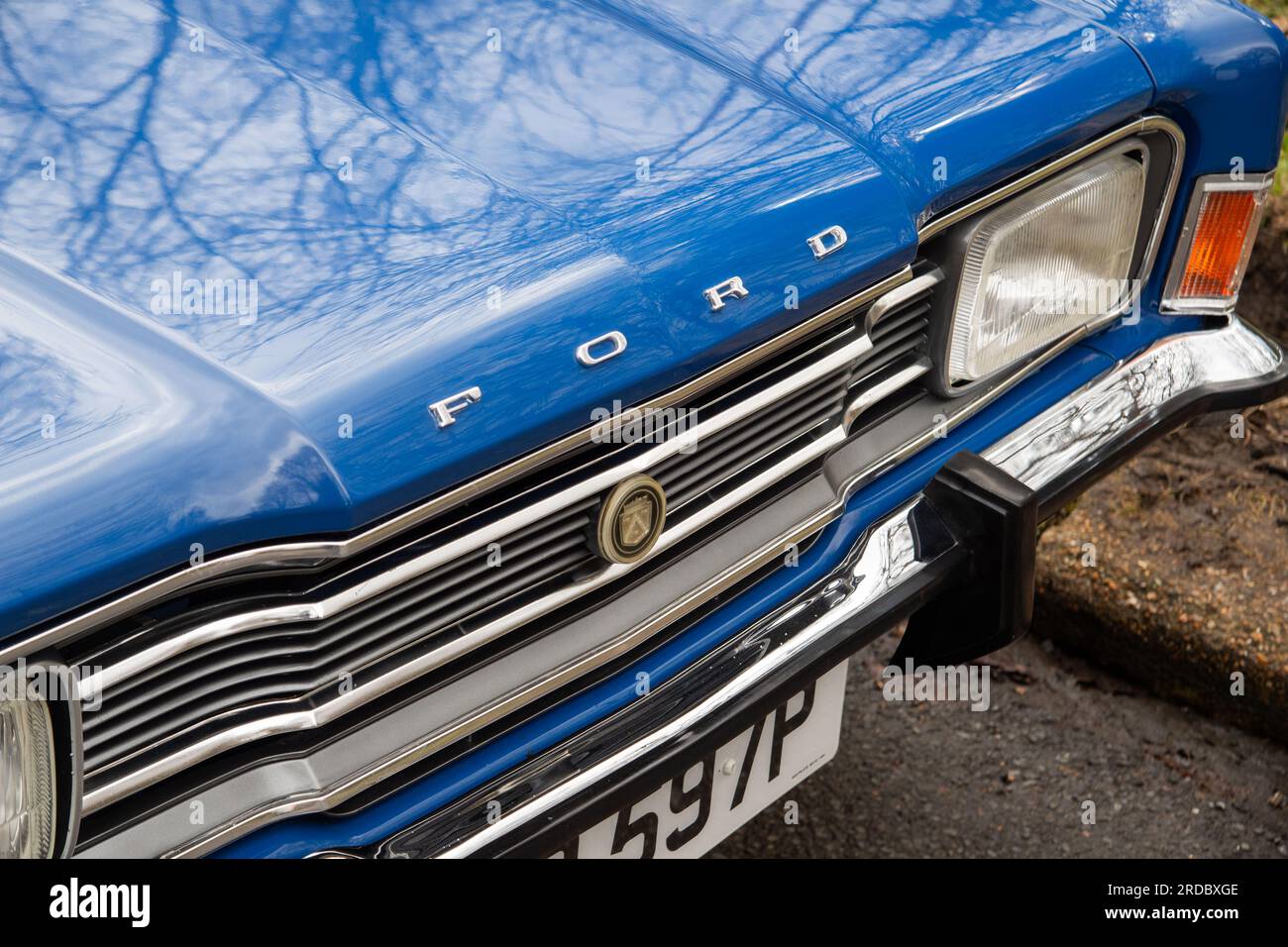 1975 Mk3 Ford Cortina 2000E classic British family car Stock Photo - Alamy