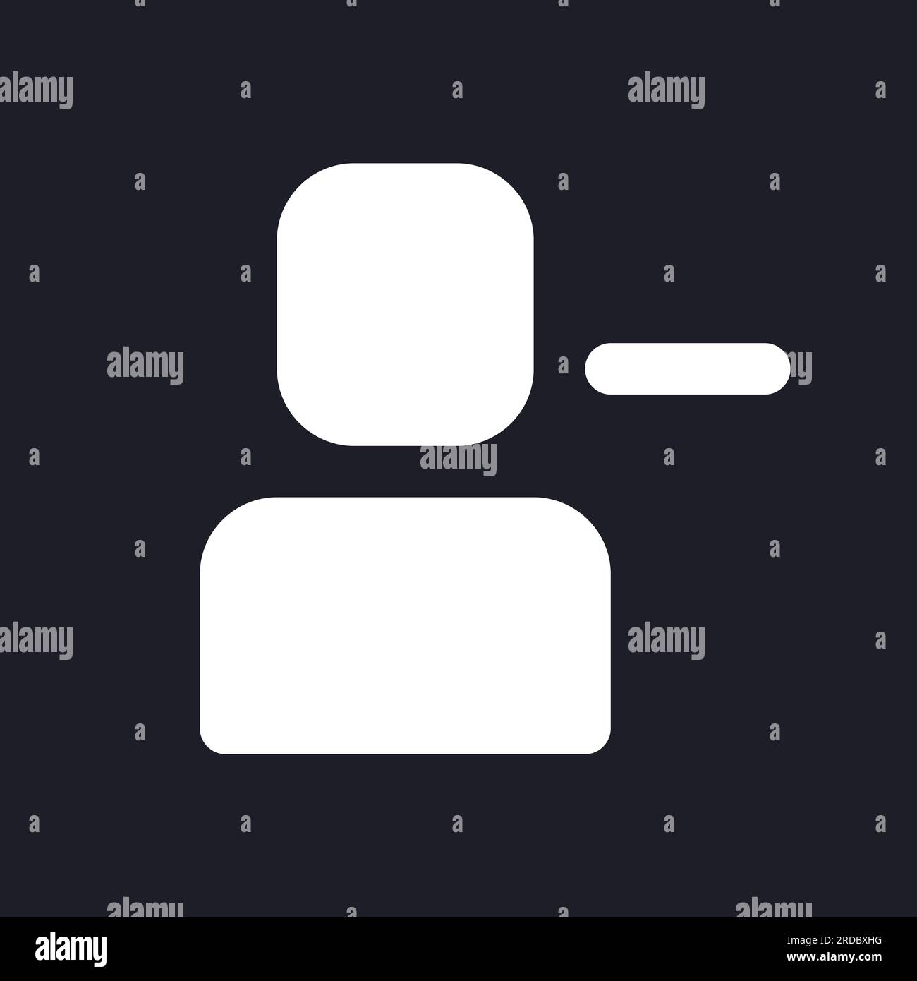 Account user icon ban Stock Vector Images - Alamy