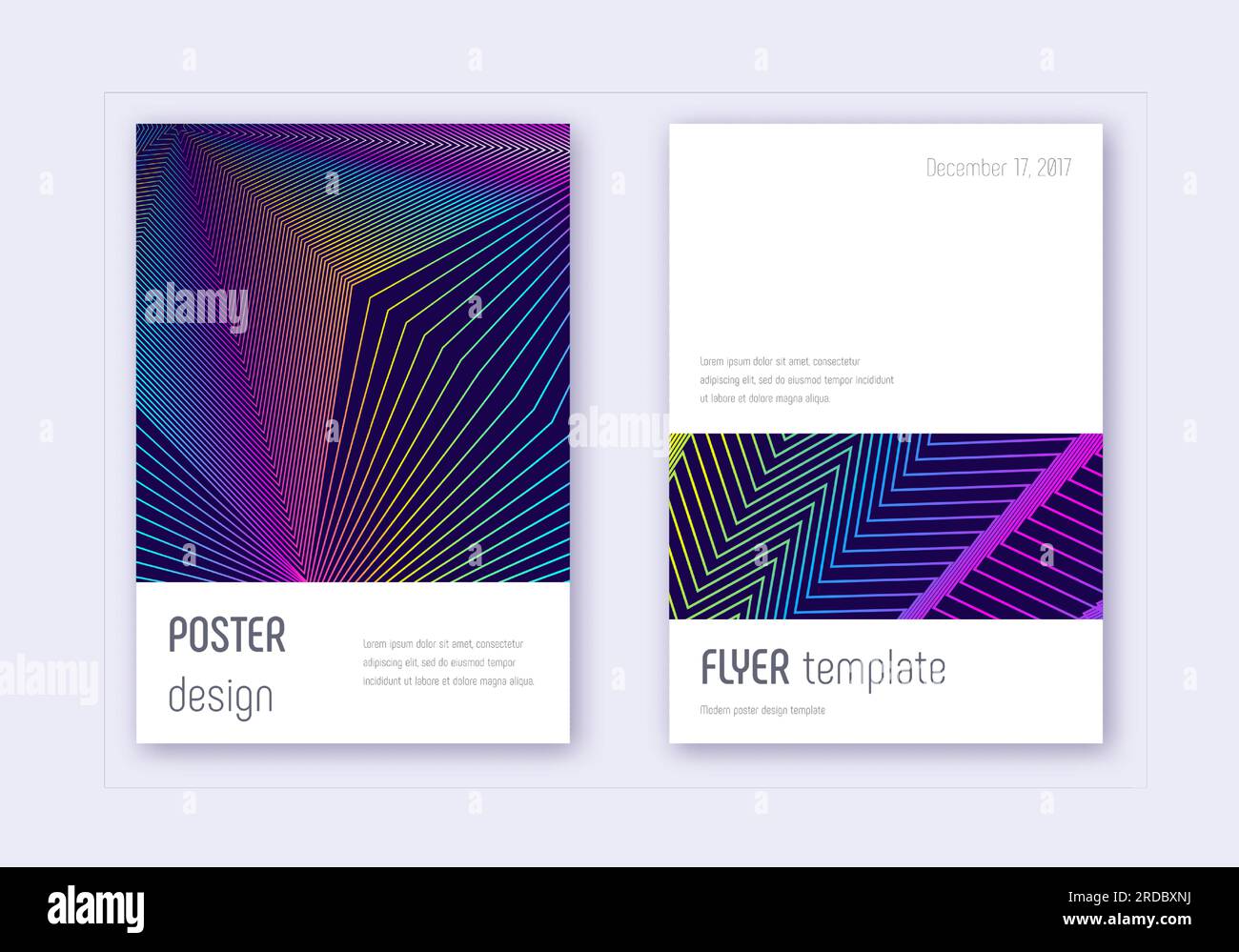 Front back elegant design flyer hi-res stock photography and images - Alamy