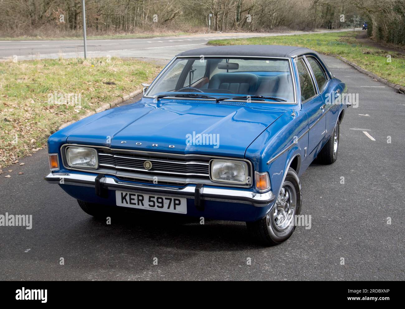1975 Mk3 Ford Cortina 2000E classic British family car Stock Photo - Alamy