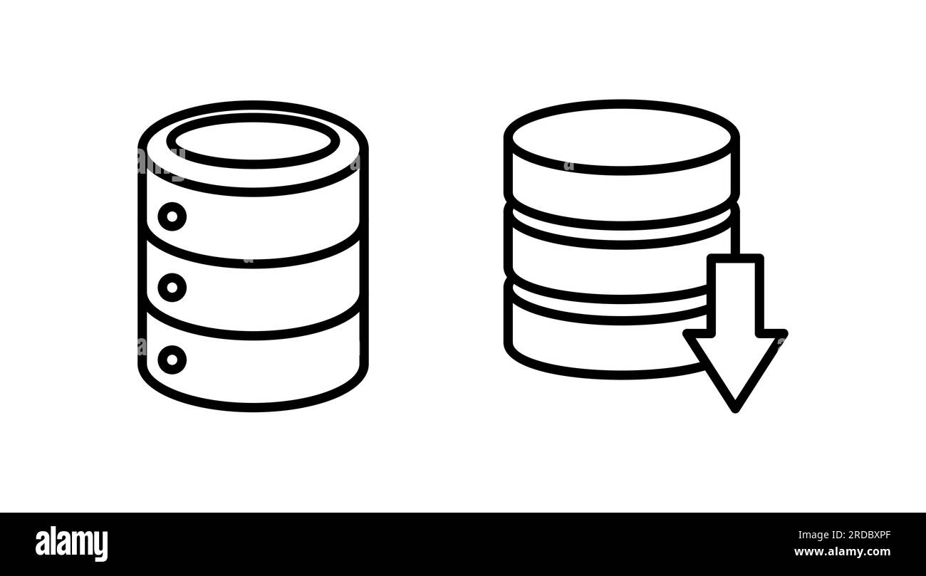 Database icon vector. server icon. storage Stock Vector Image & Art - Alamy