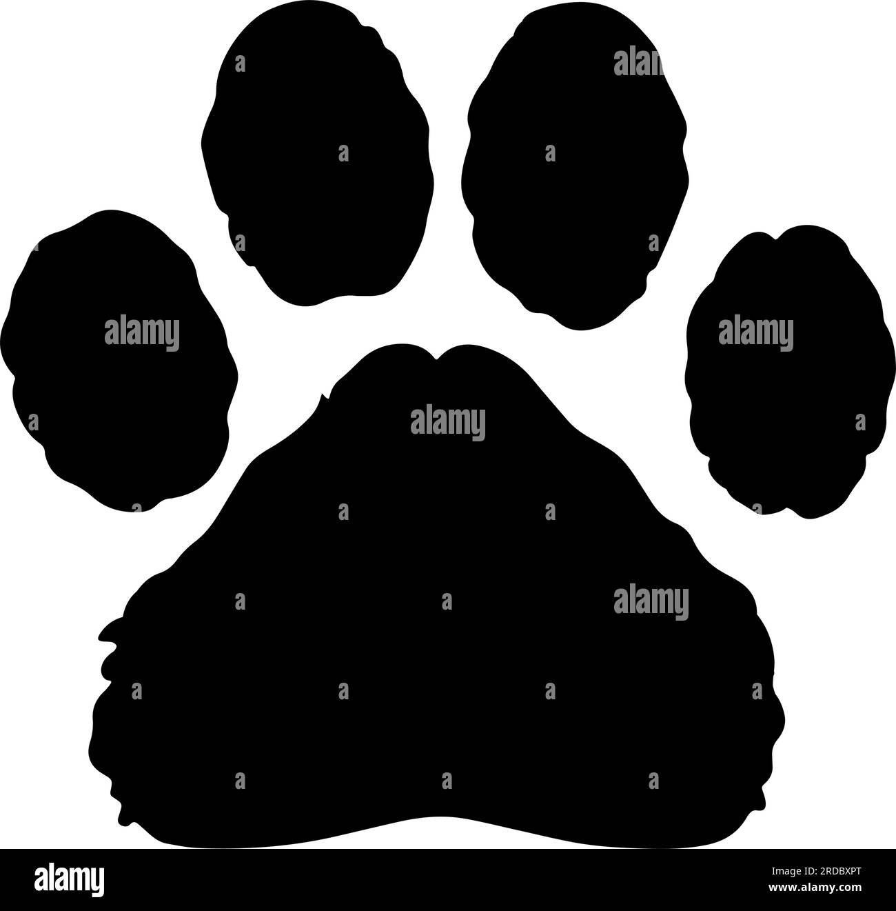 Animal paw print. Vector illustration Stock Vector Image & Art - Alamy