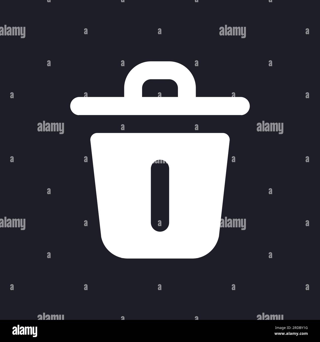 Delete dark mode glyph ui icon Stock Vector Image & Art - Alamy