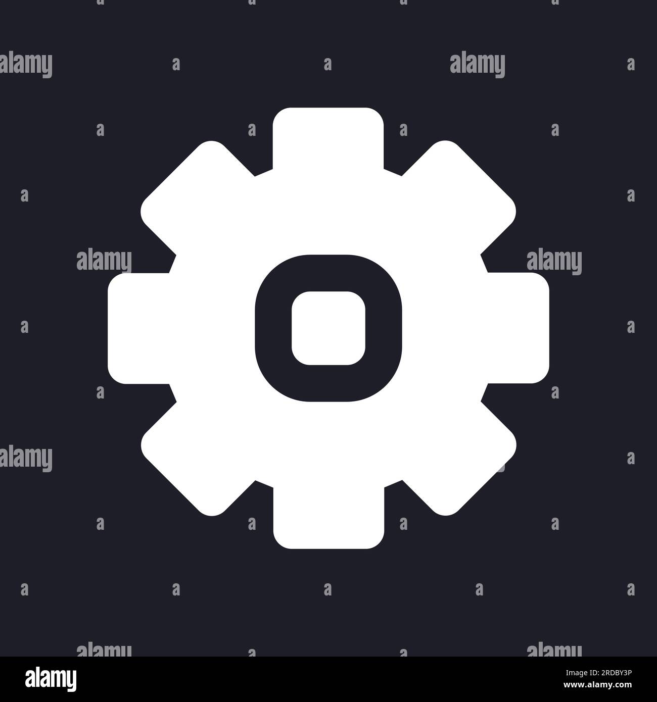 Settings dark mode glyph ui icon Stock Vector Image & Art - Alamy