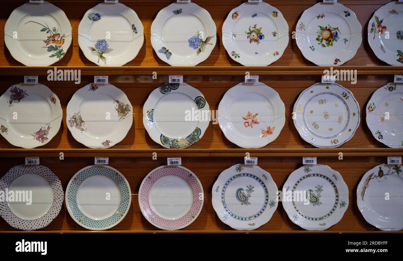 Beautiful porcelain pieces from famous Hungarian manufacture Herend ...