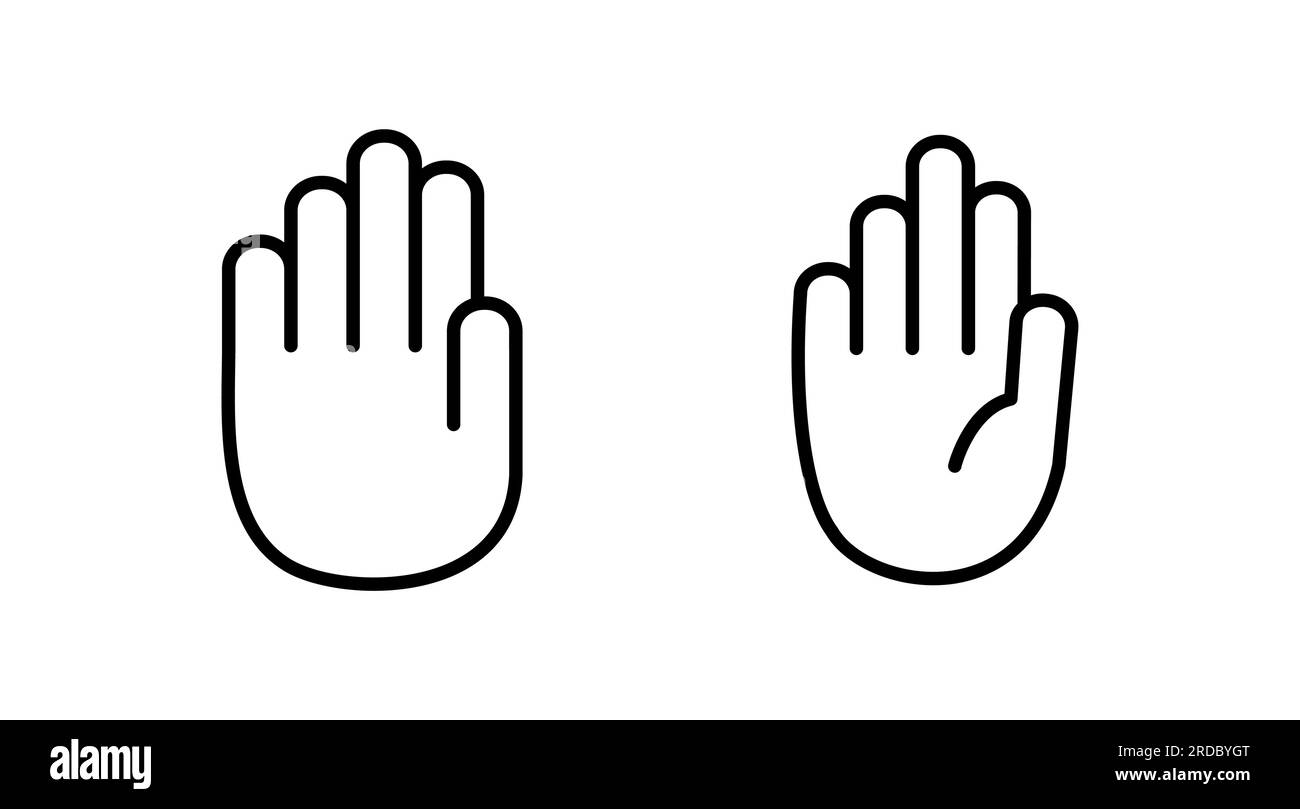 Hand icon vector. hand symbols. palm Stock Vector Image & Art - Alamy