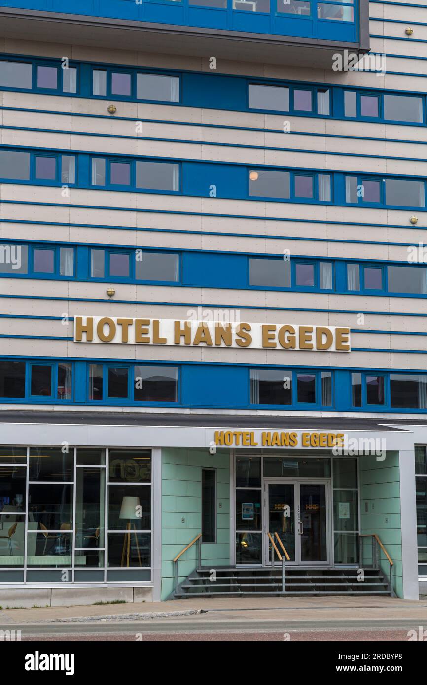 Hotel Hans Egede at Nuuk, Greenland in July Stock Photo - Alamy