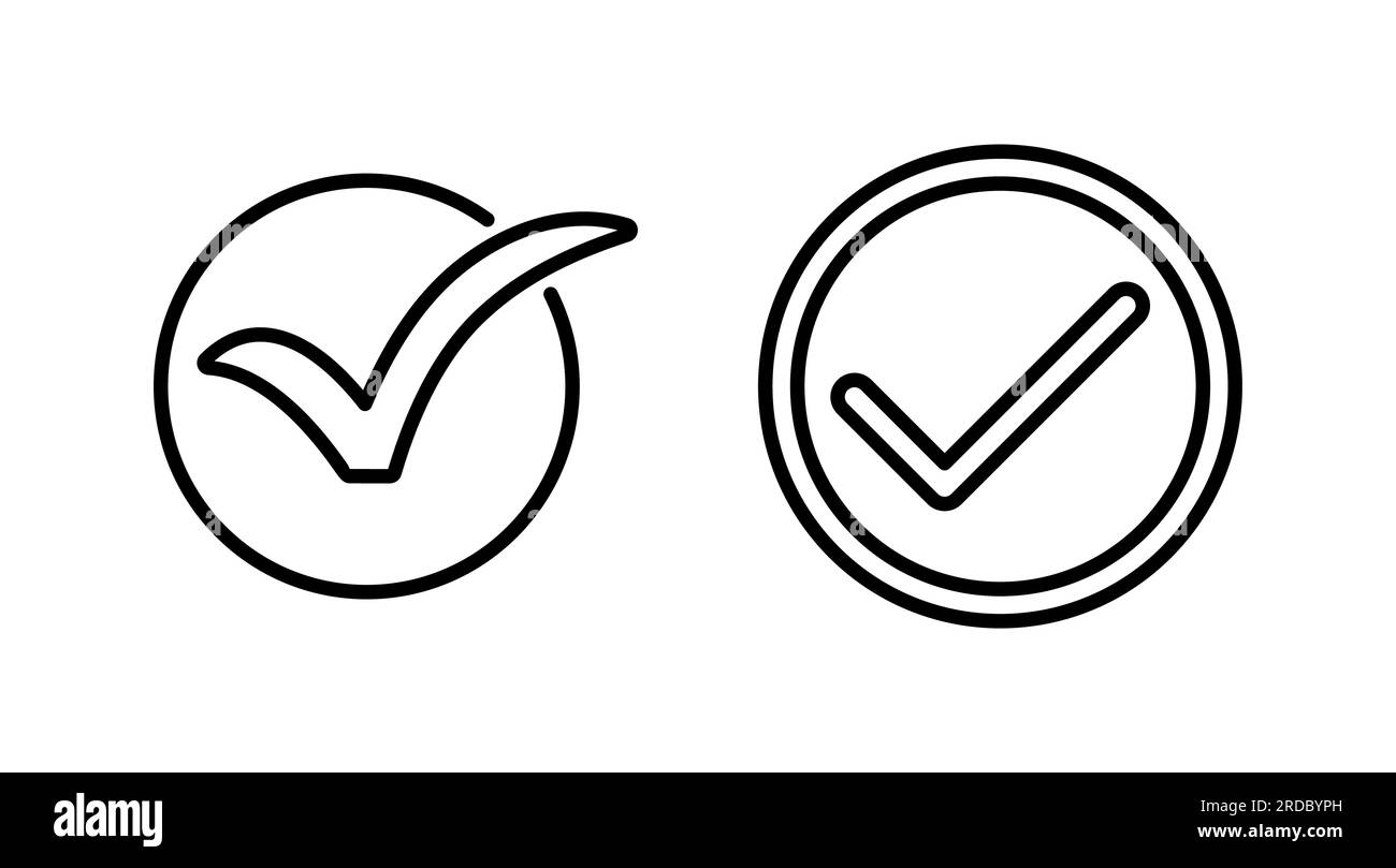 check icon vector. check mark icon. check list button icon Stock Vector Image & Art - Alamy