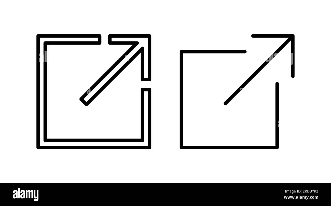 External link icon vector. hyperlink chain symbol. download, share ...