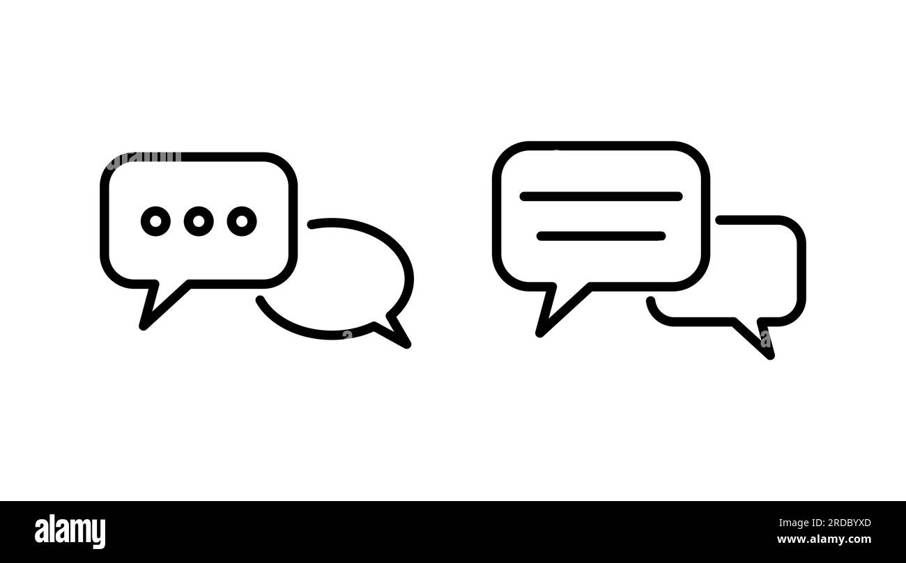 Chat icon vector. Chat Icon in trendy flat style isolated. Speech bubble symbol Stock Vector ...