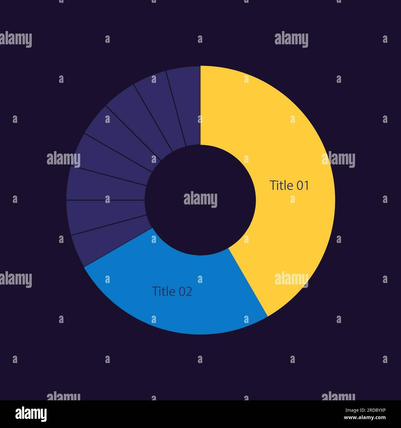 Competitors revenue comparison circle infographic design template for ...