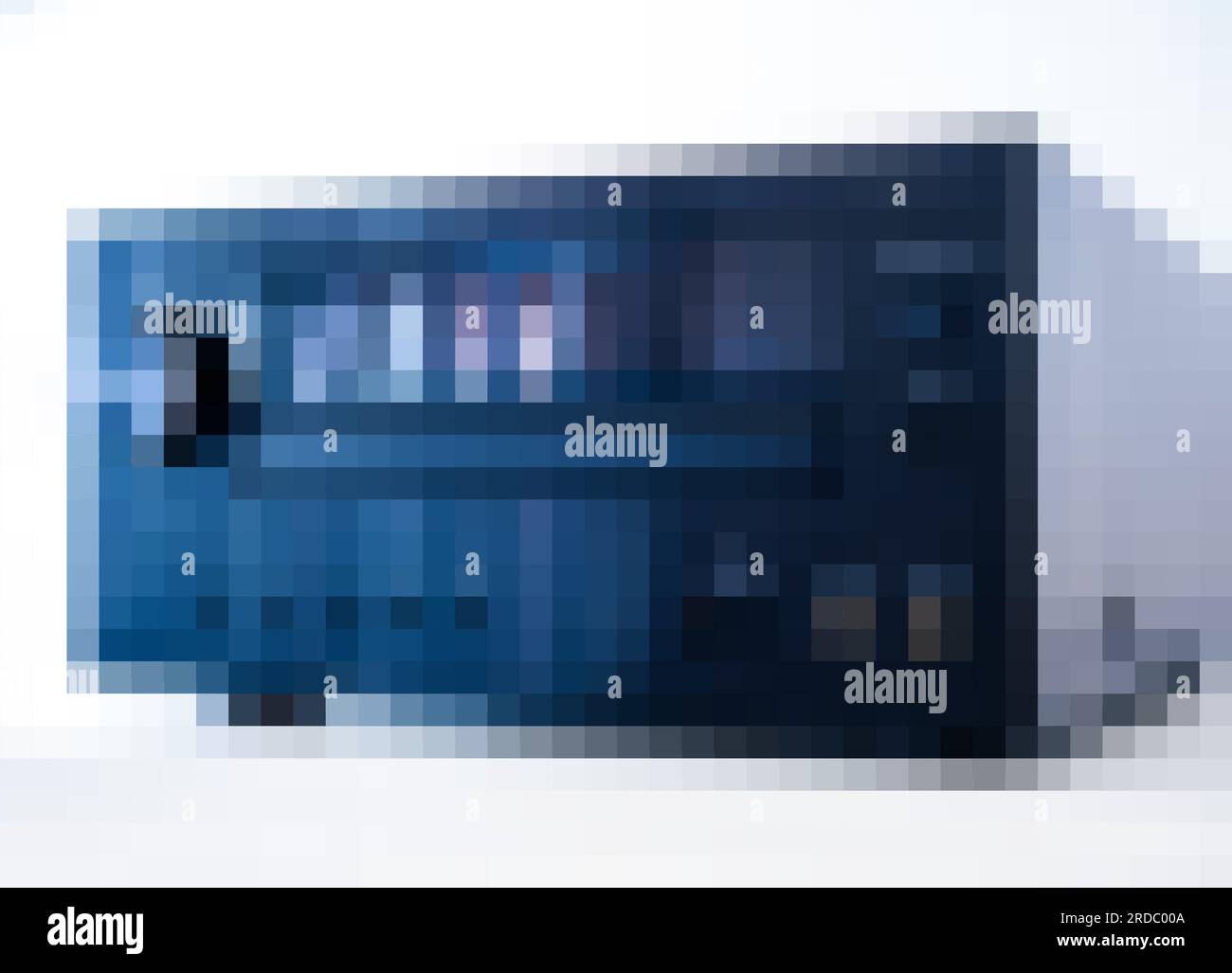 Hero product made digital blur square effect of music amplifier with CD ...