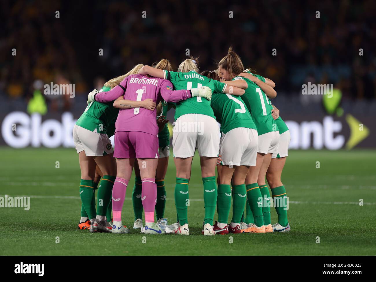 Republic of Ireland have a team huddle during the FIFA Women's World ...