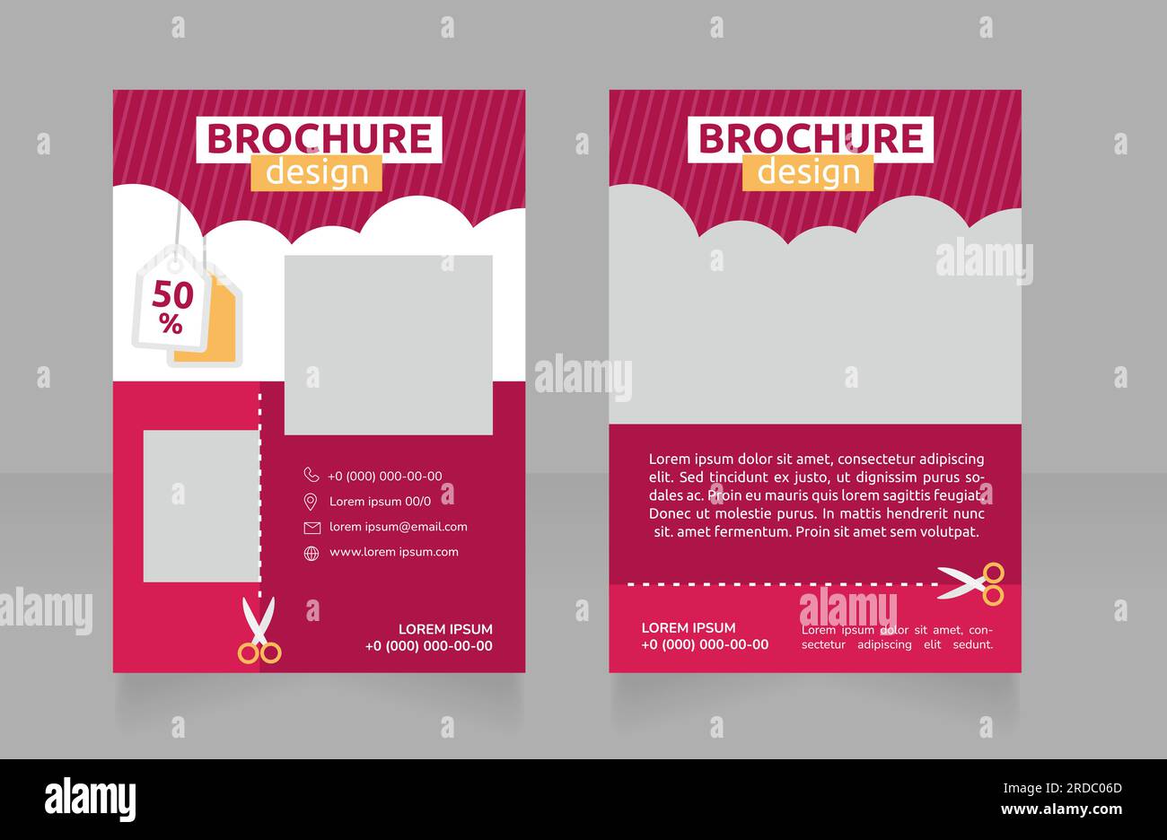 Store with discounted shipping blank brochure design Stock Vector Image ...