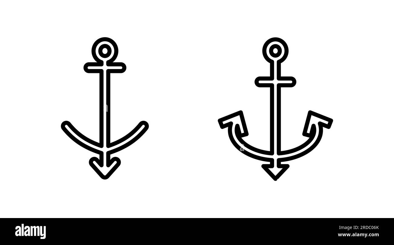 Anchor icon vector. Anchor sign. marine symbol Stock Vector Image & Art ...