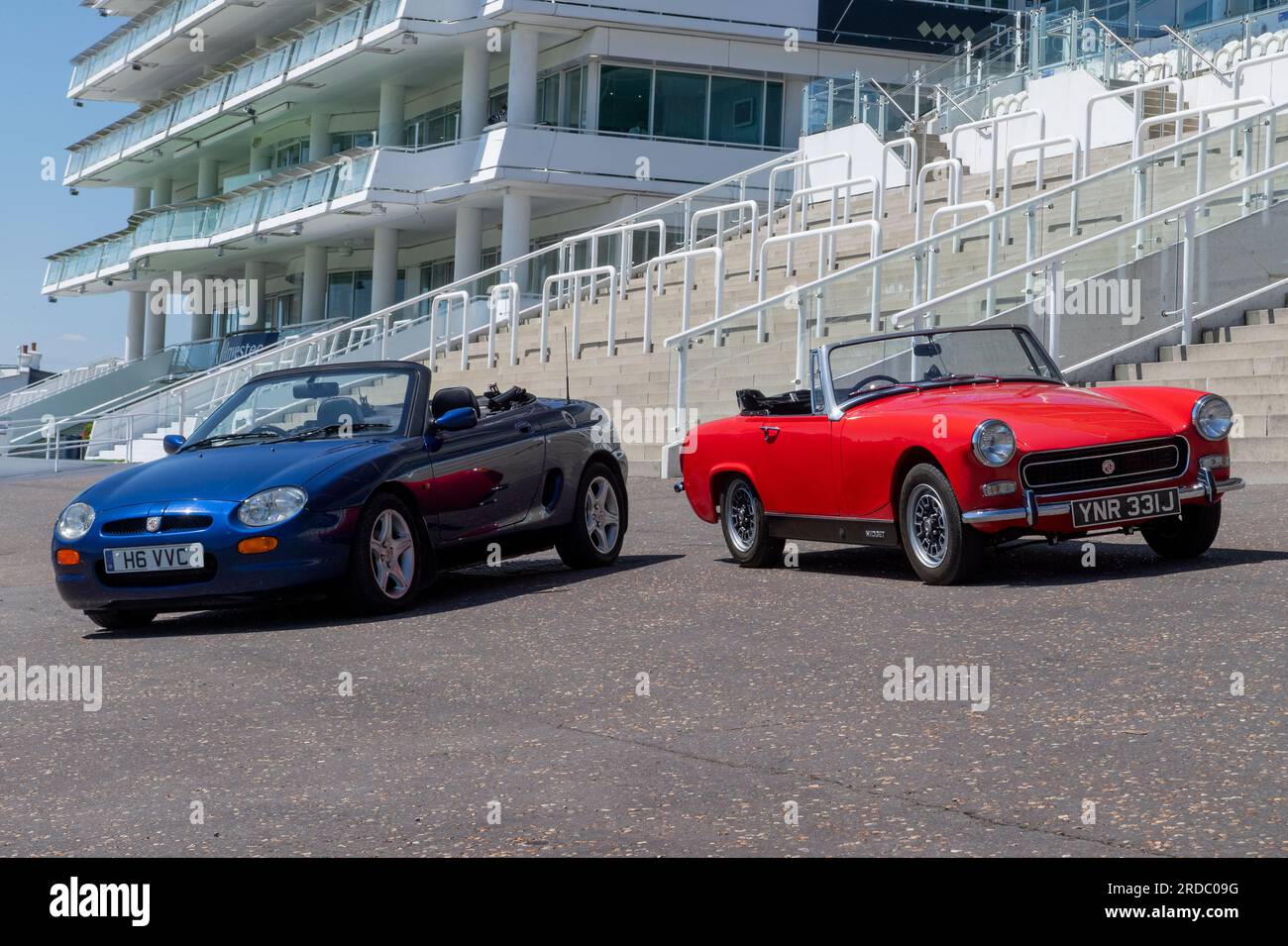 MG Midget and MGF - different generations of open top British sports ...