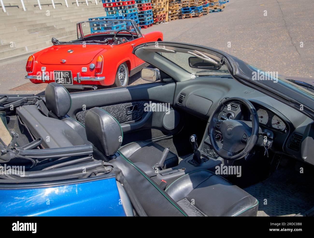 MG Midget and MGF - different generations of open top British sports ...