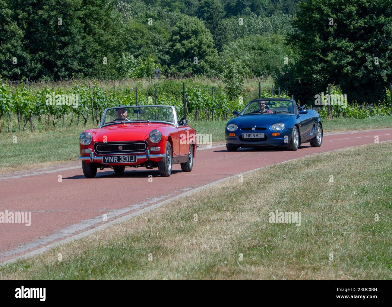 MG Midget and MGF - different generations of open top British sports ...