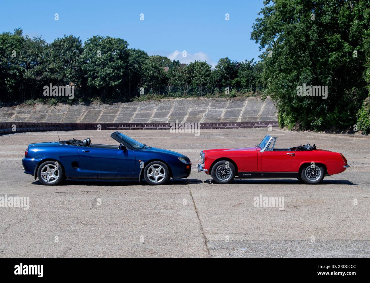 MG Midget and MGF - different generations of open top British sports ...