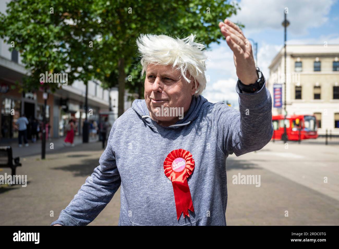 London, UK. 20 July 2023. Labour Cllr Alan Mitchell, Feltham Central ...